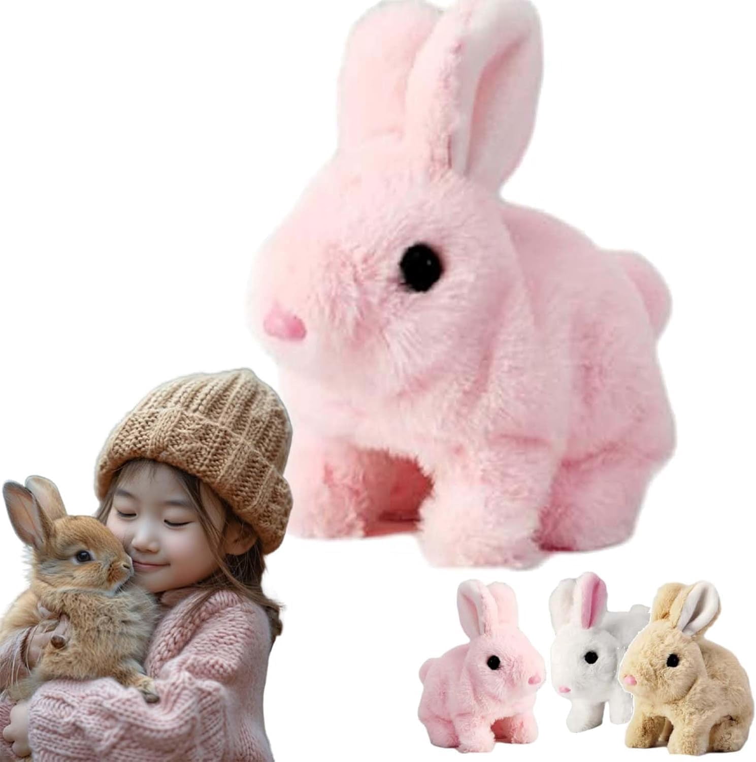 Bunby - My Realistic Bunny Toy, Interactive Vitality Bliss Bunny with ...