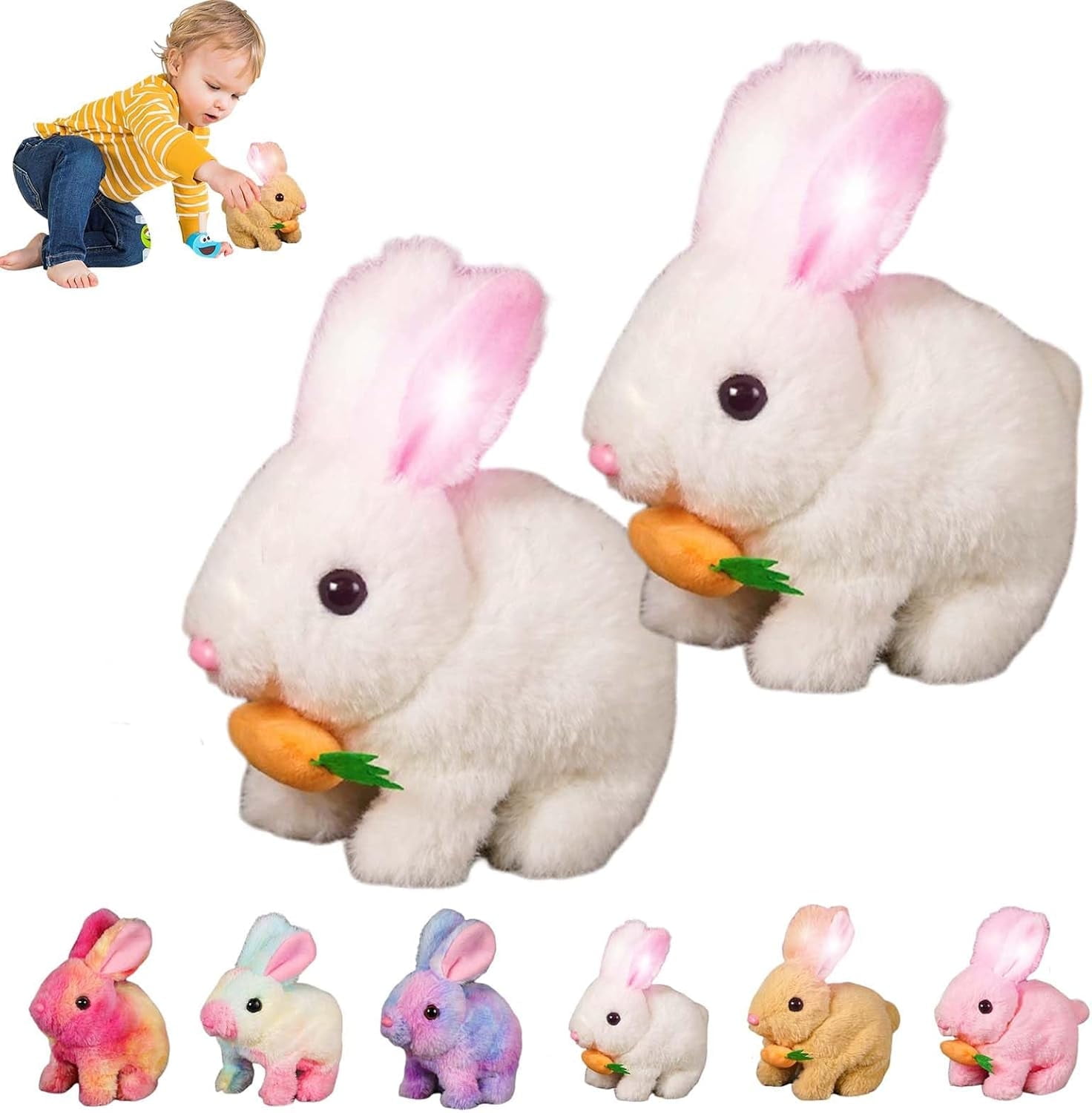 Bunby - My Realistic Bunny Toy, Realistic Bunny Toys for Kids That Move ...
