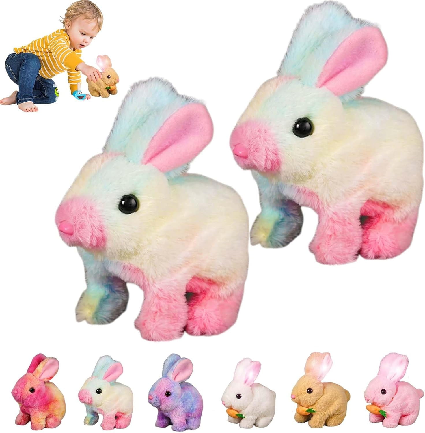 Bunby - My Realistic Bunny Toy, Realistic Bunny Toys for Kids That Move ...