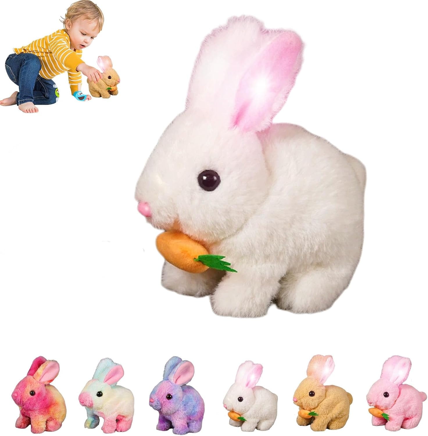 Bunby - My Realistic Bunny Toy, Realistic Bunny Toys for Kids That Move ...