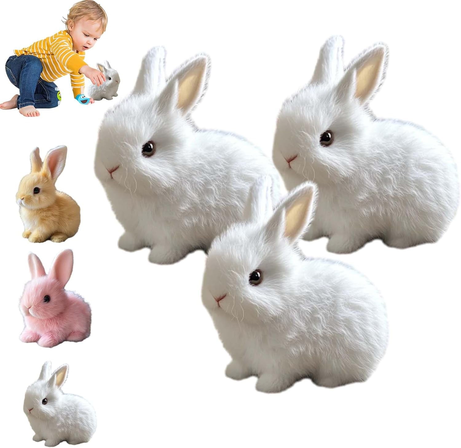 Bunby - My Realistic Bunny Toy, Realistic Bunny Toys for Kids That Move ...