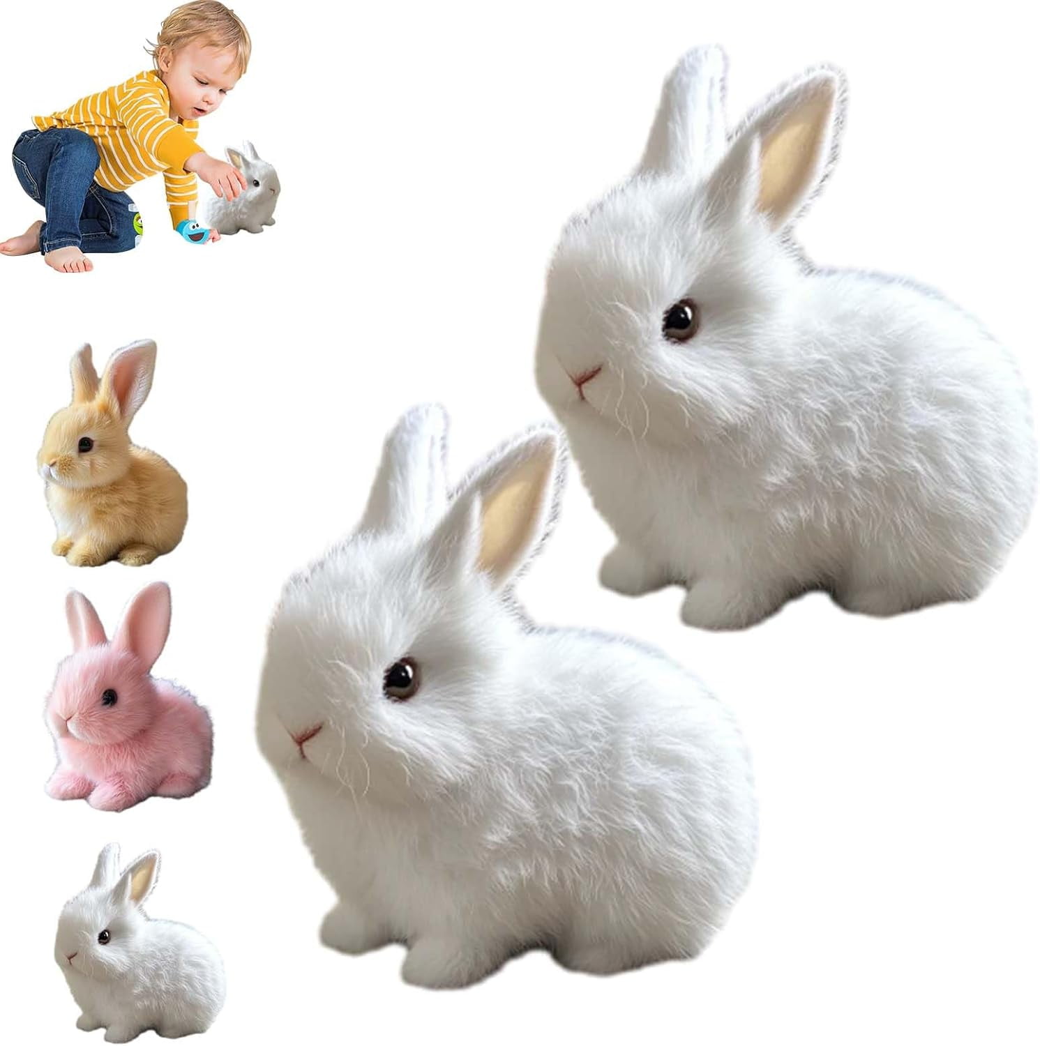 Bunby - My Realistic Bunny Toy, Realistic Bunny Toys for Kids That Move ...