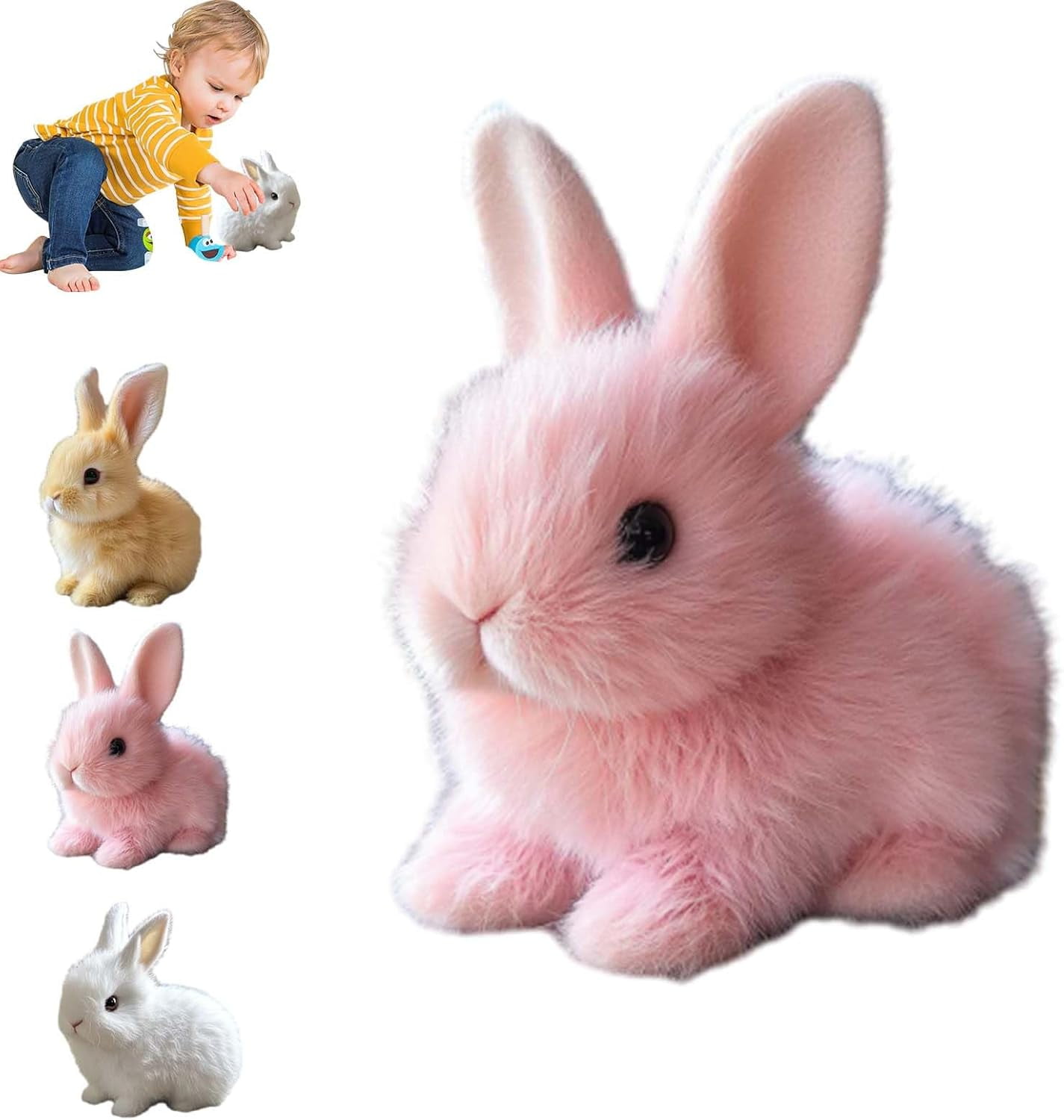 Bunby - My Realistic Bunny Toy, Realistic Bunny Toys for Kids That Move ...