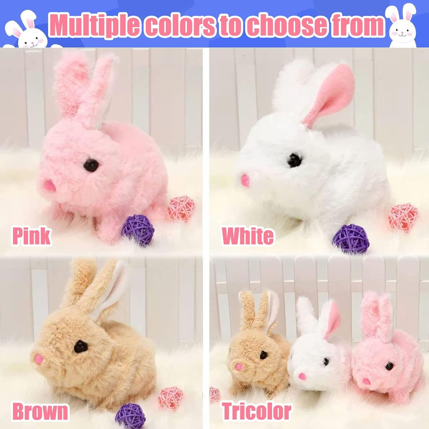 Bunby - Realistic Bunny Toys for Kids, Interactive Lifelike Bunny with ...