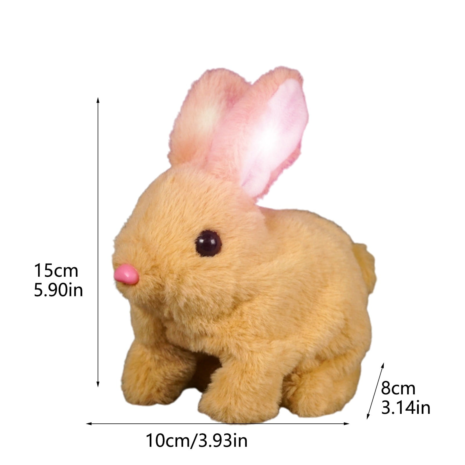 Bunby Realistic Plush Bunny Toy Walking and Hopping Rabbit, Response to ...