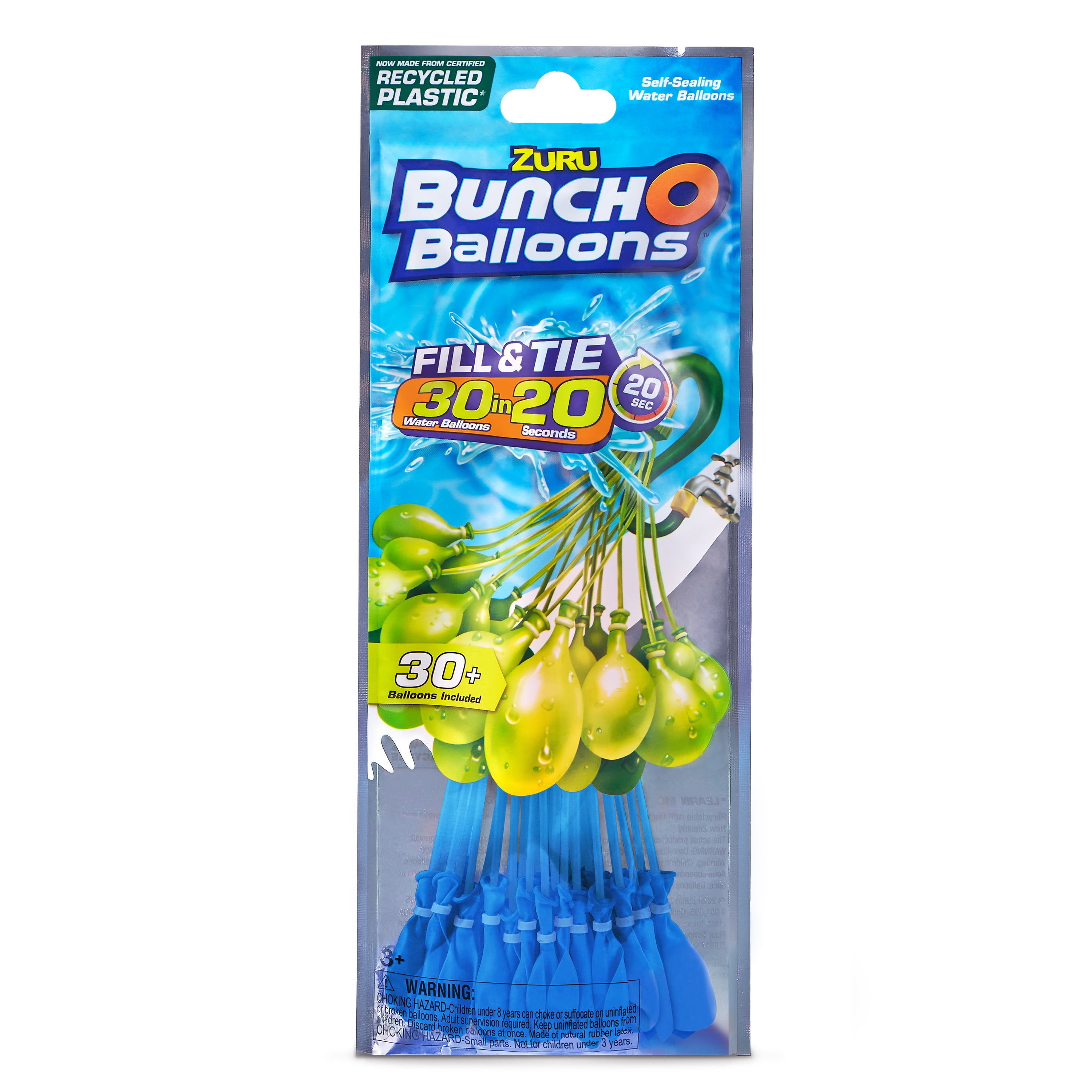 Bunch O Balloons 30 Rapid-Filling Self-Sealing Water Balloons (1 Pack ...
