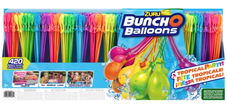 Bunch O Balloons 420 Rapid-Filling Self-Sealing Water Balloons - 12 ...