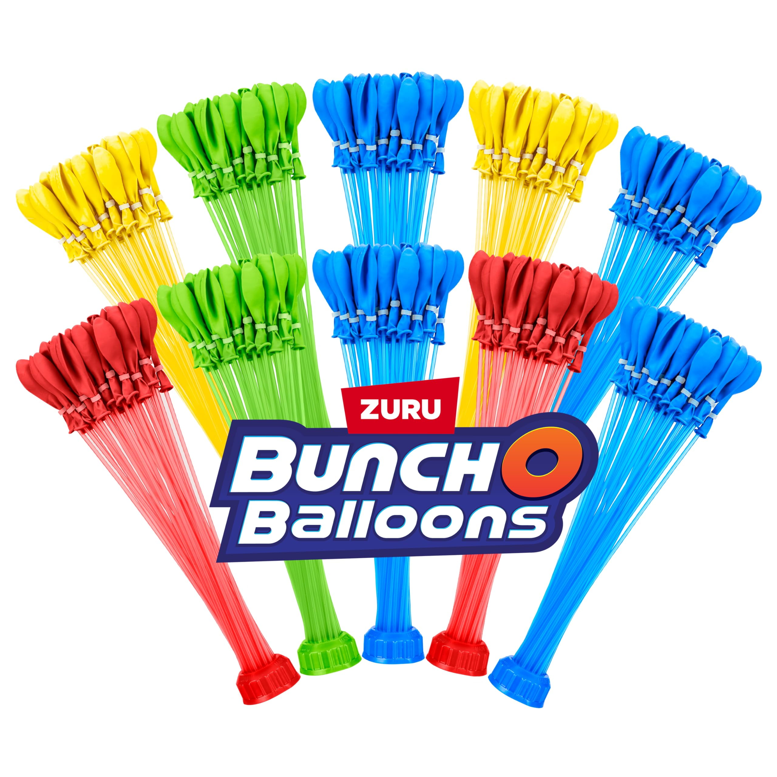 Bunch O Balloons Multi-Colored (10 Bunches) by ZURU, 350+ Rapid-Filling ...