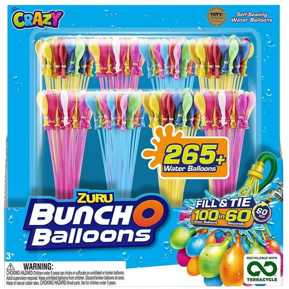 Bunch O Balloons Water Ballons Crazy 265-Pack - Walmart.com