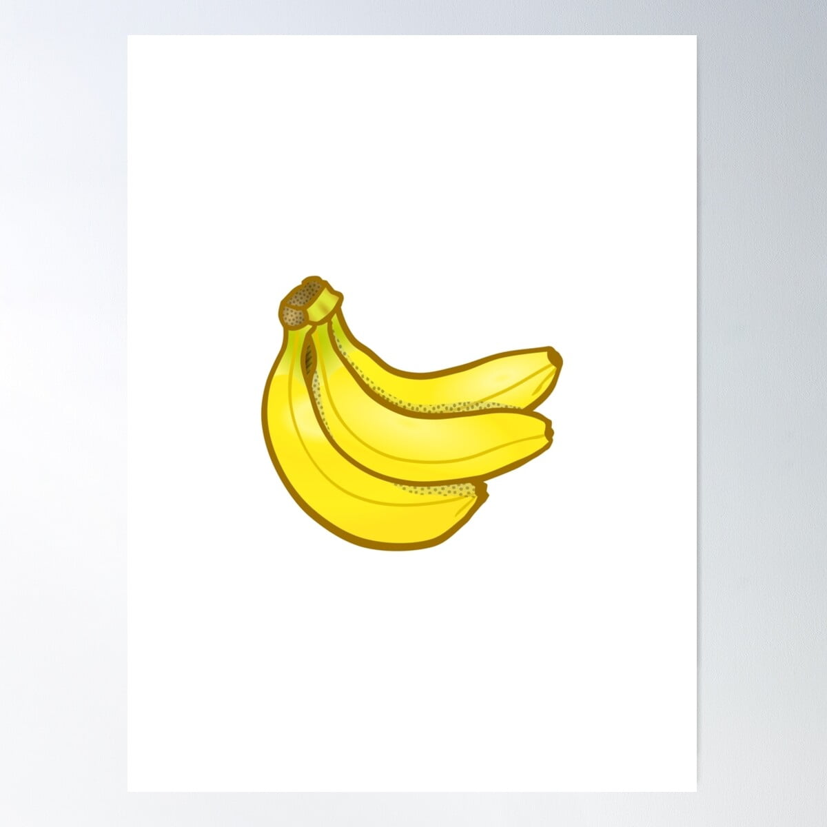 Bunch Of Bananas Poster Wall Art, Modern Wall Decor For Living Room ...