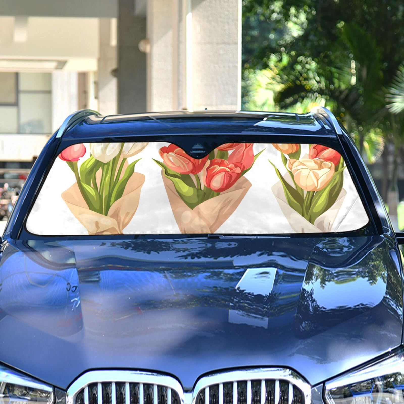 Bunch Of Flowers Automotive Front Car Windshield Sun Shade Reflector ...
