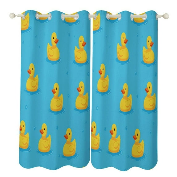 Bunch of Rubber Ducks 2pcs Blackout Curtains For Living Room Bedroom ...