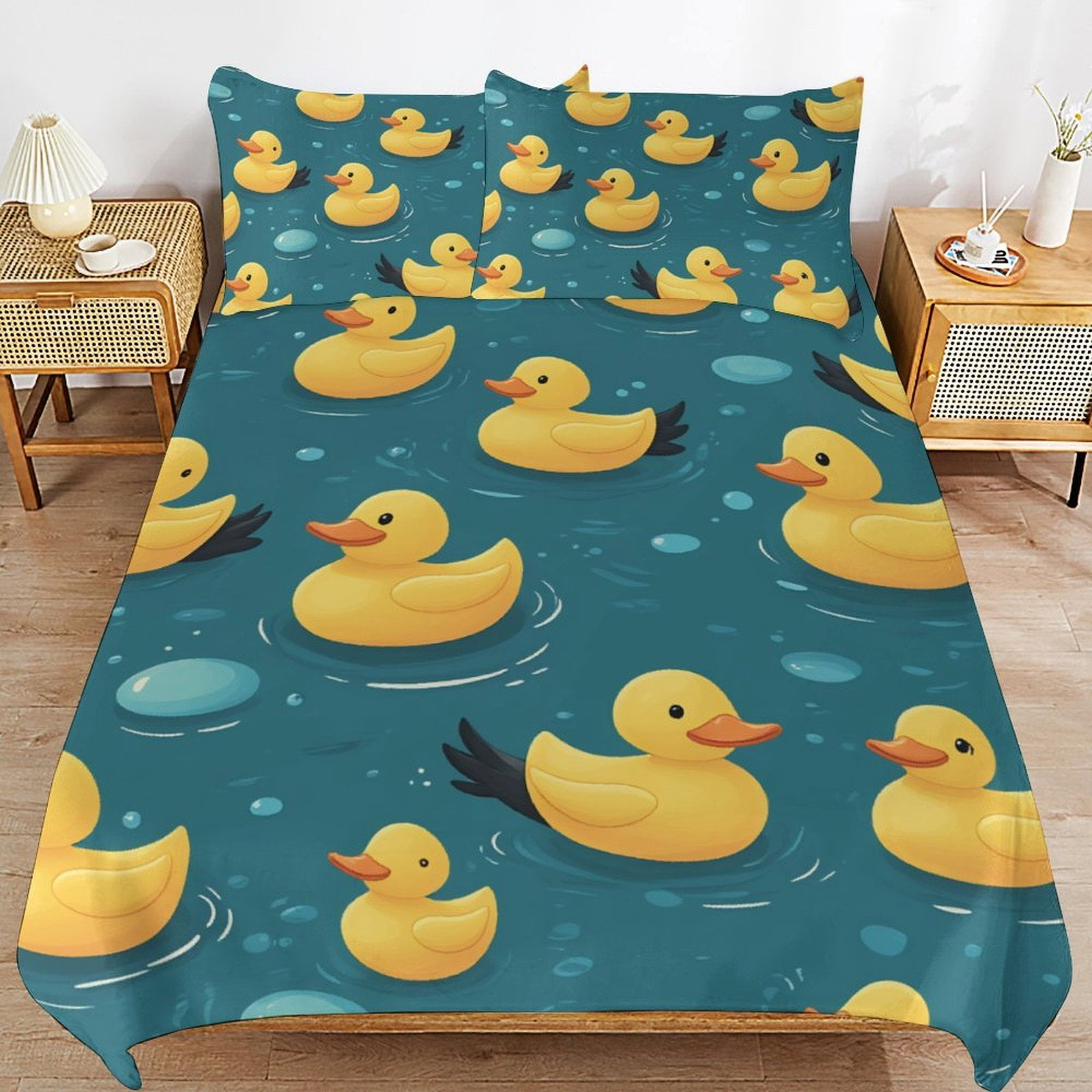 Bunch of Rubber Ducks 3D Duvet Cover 3pcs Set Bedding Set Polyester ...