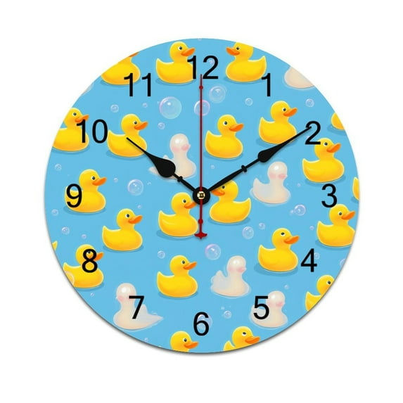 Bunch of Rubber Ducks Bedroom Wall Clock Large Modern Kitchen Dinning ...