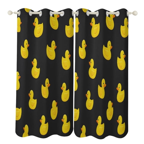 Bunch of Rubber Ducks Blackout Curtain 3d Printed Window Curtain ...