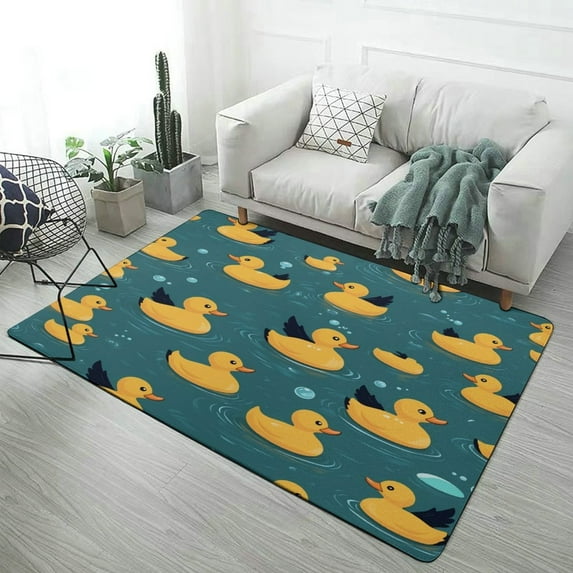 Bunch of Rubber Ducks Carpet Style Living Room Bedroom Soft Comfy Rug ...