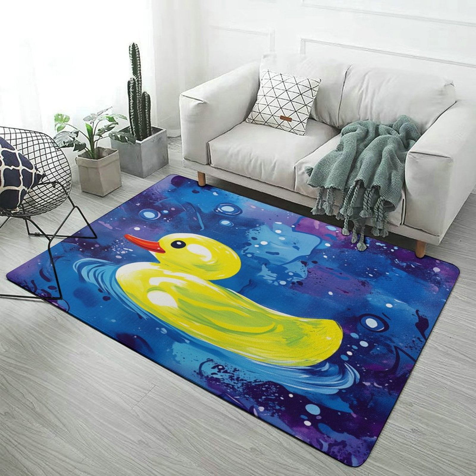 Bunch of Rubber Ducks Carpet for Home Decoration Soft Comfy Rugs for ...