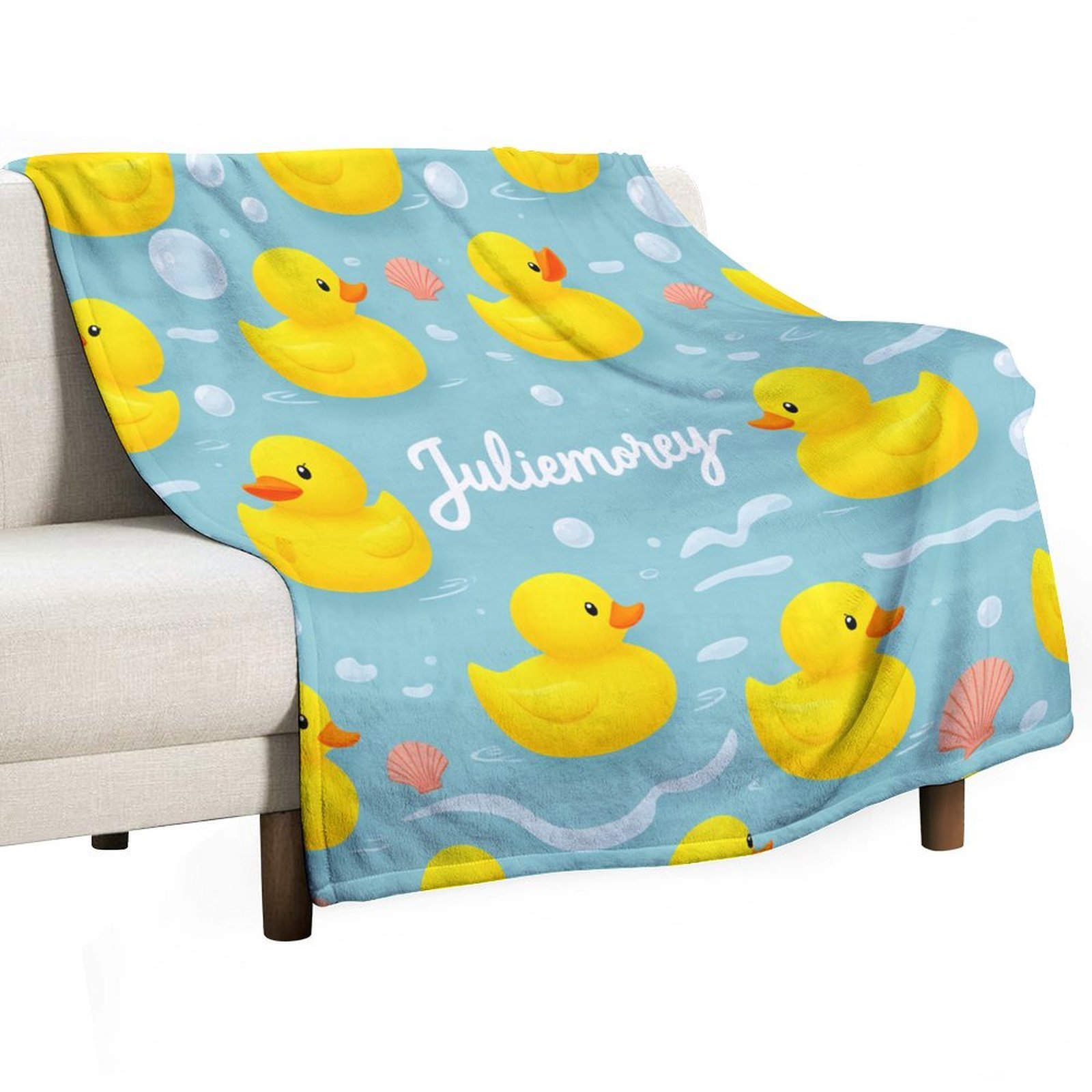 Bunch of Rubber Ducks Flannel Blanket Blanket for Couch Sofa ...