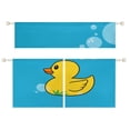 Bunch of Rubber Ducks Kitchen Curtain Valance Tier Set, 3 Pieces Semi ...