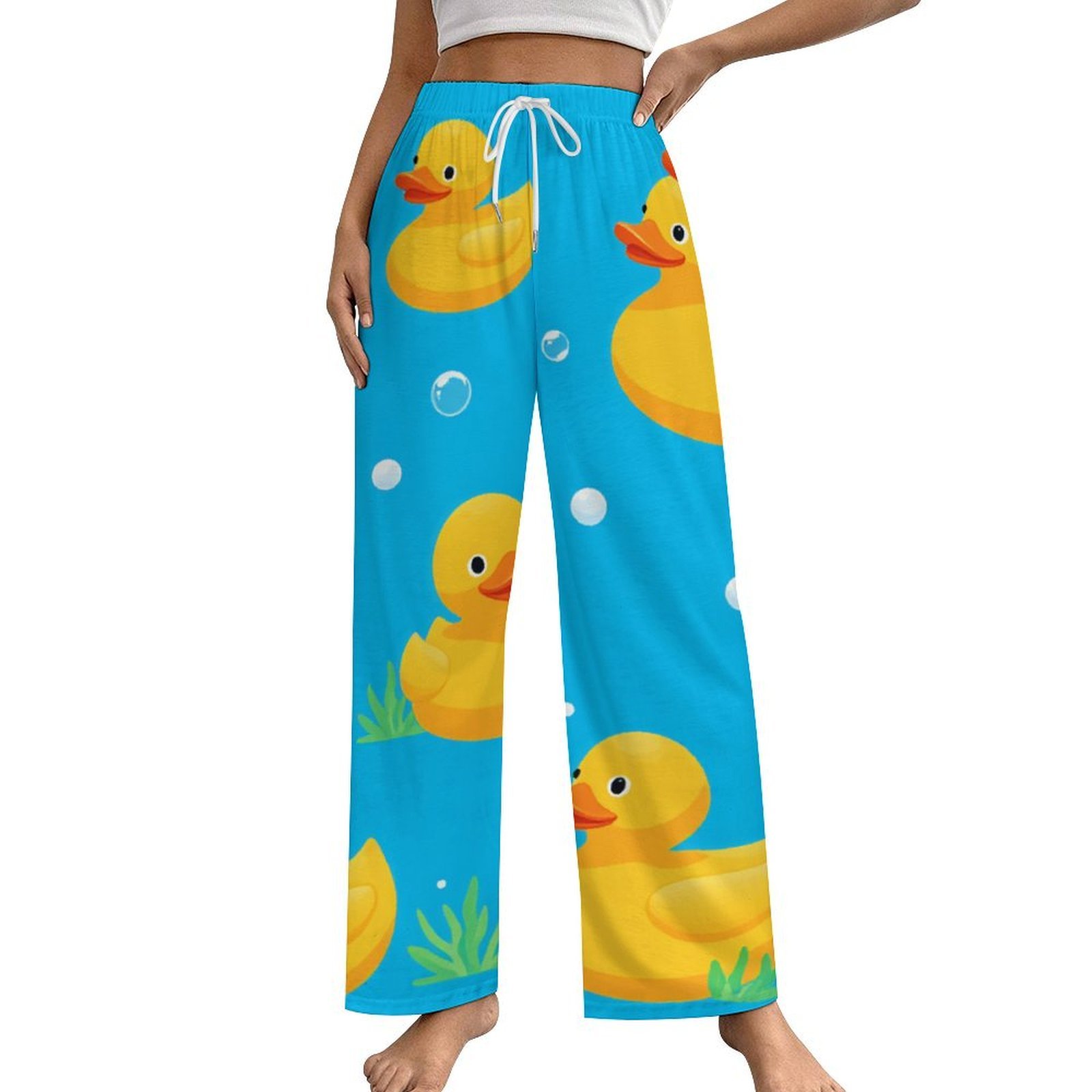 Bunch of Rubber Ducks Pajama Pants Loose Pajamas Female Breathable Home ...