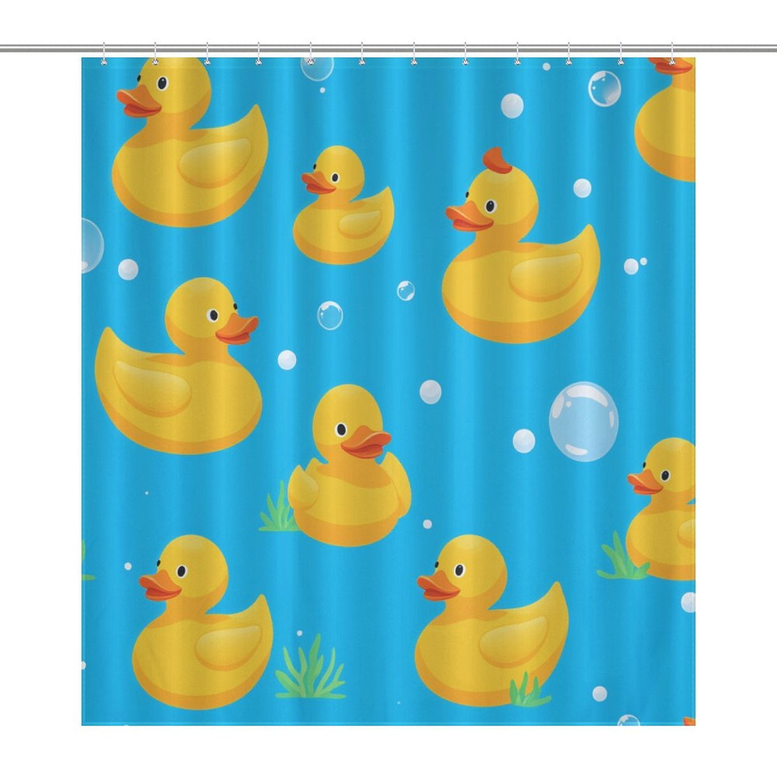 Bunch of Rubber Ducks Shower Curtain Bathtub Decor Bathroom Fabric ...
