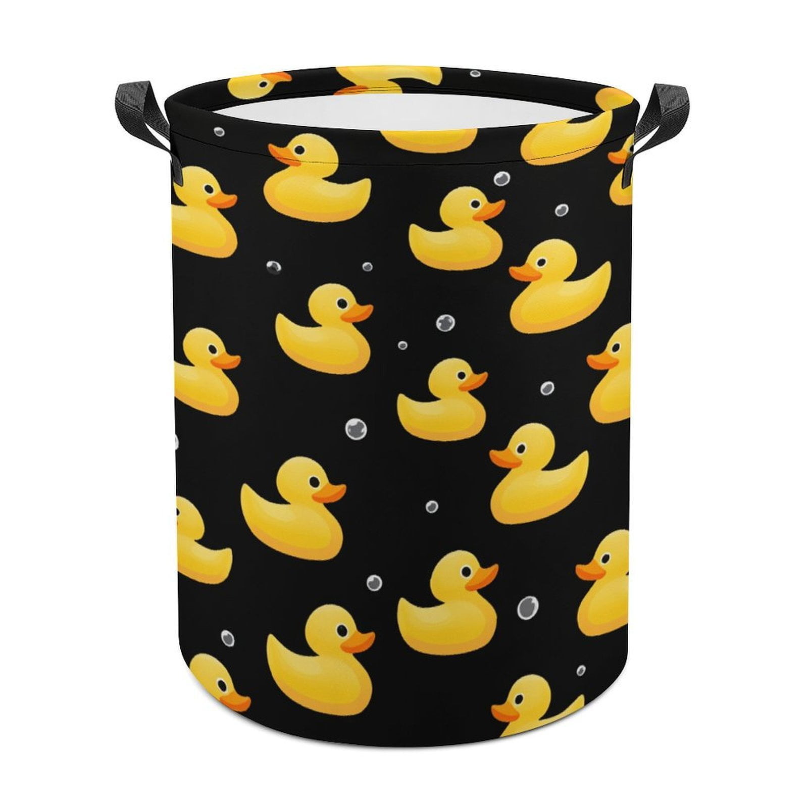 Bunch of Rubber DucksLaundry Basket Collapsible Clothing Hamper Toys ...