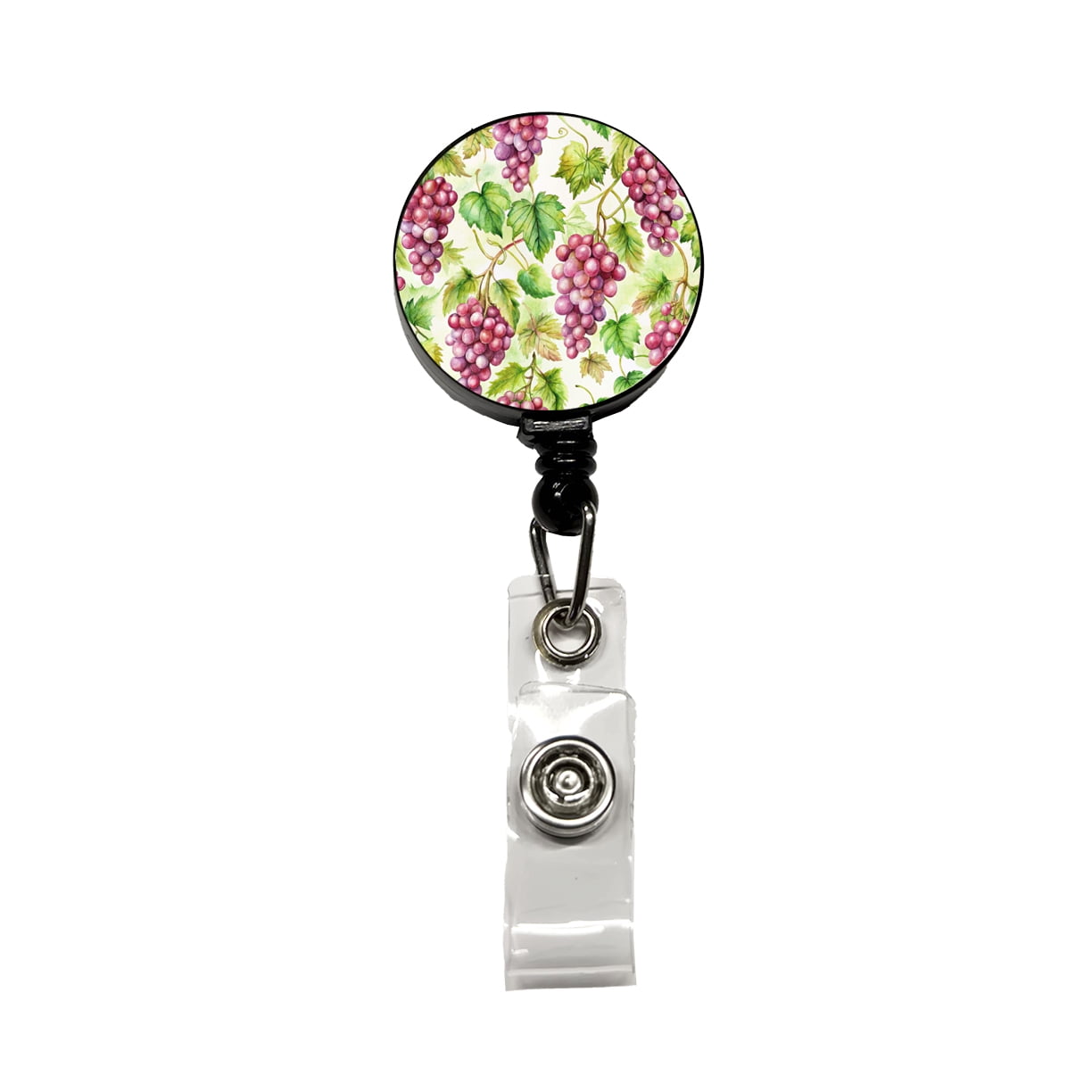 Bunches Of Purple Grapes Retractable Reel ID Badge Key Card Name Tag ...
