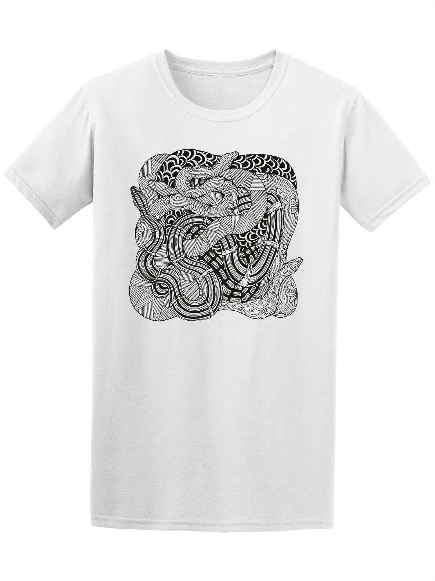 Bunck Of Vintage Tribal Snakes T-Shirt Men -Image by Shutterstock, Male ...