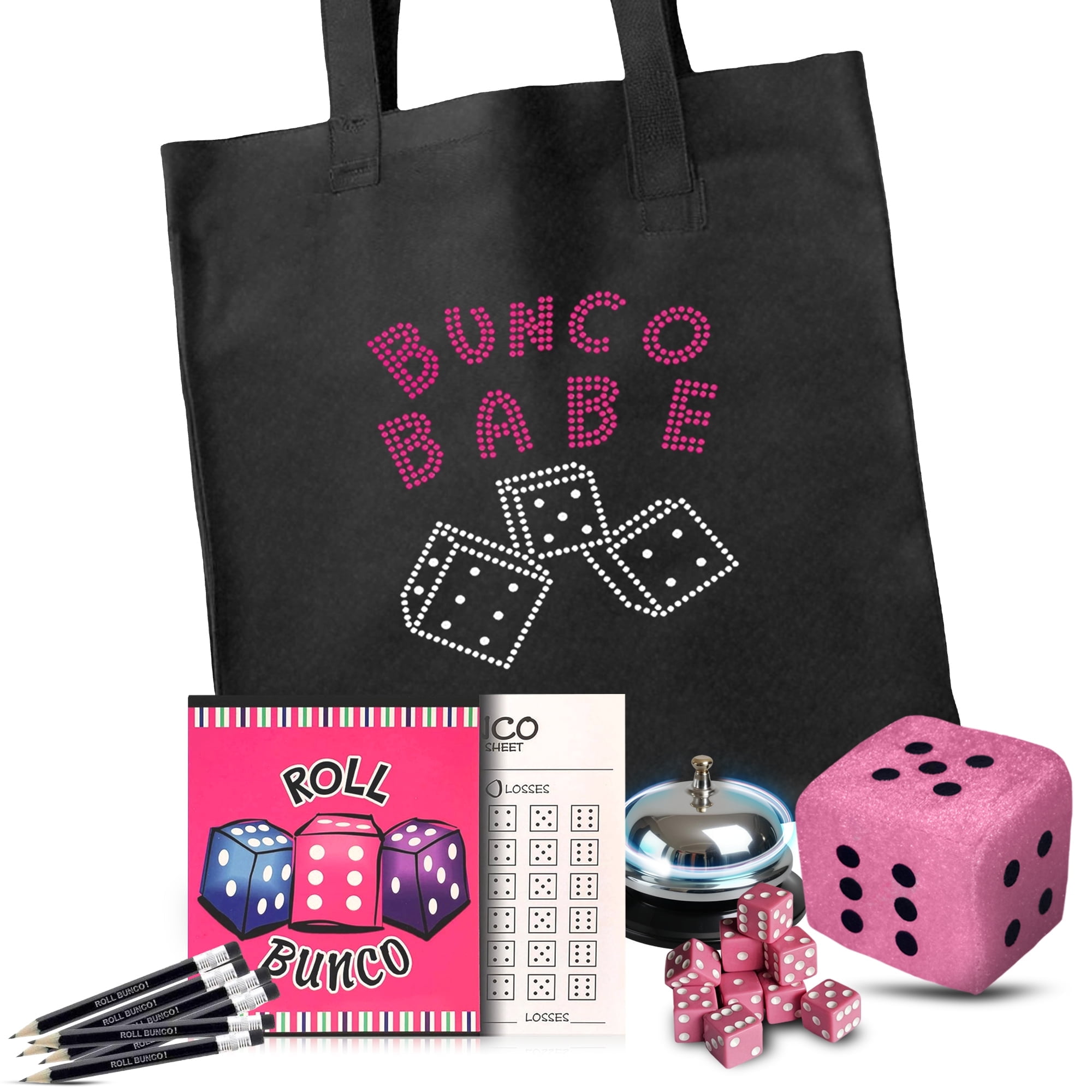 Bunco Babe Game Kit Set with Bunco Party Supplies for 12 Players ...