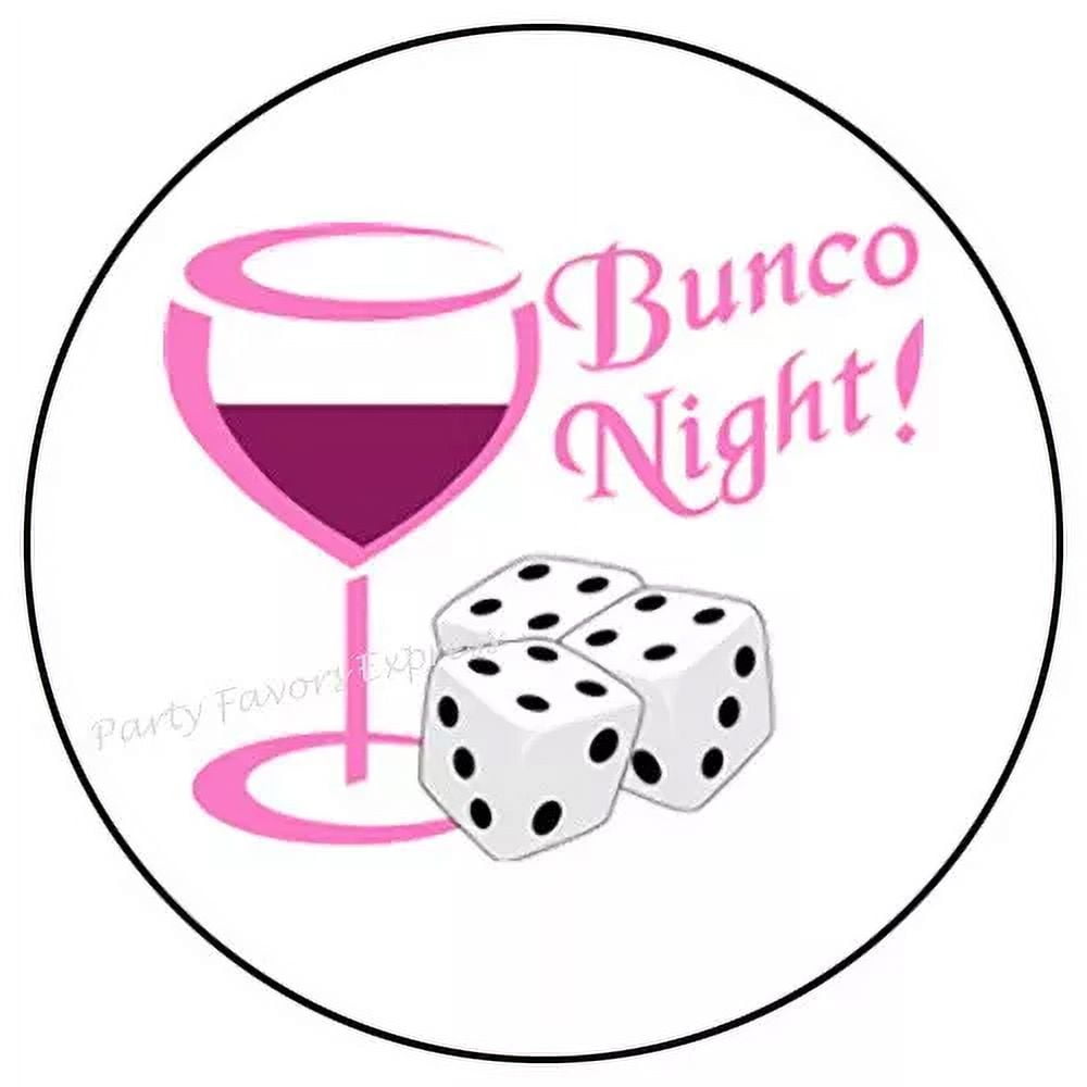 Bunco Night Sticker Party Favors Sticker Envelope Seals Labels Stickers ...