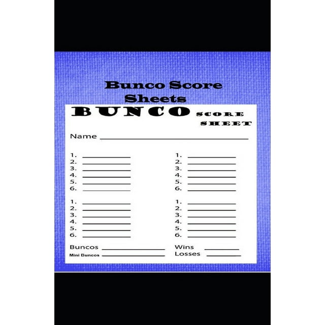 Bunco Score Sheets: Bunco Score Sheets With Mini Bunco Pads, Cards Game ...