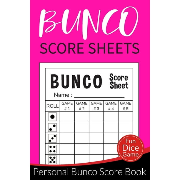 Bunco Score Sheets : Bunco Score Sheets With MINI Bunco - Pads, Cards ...