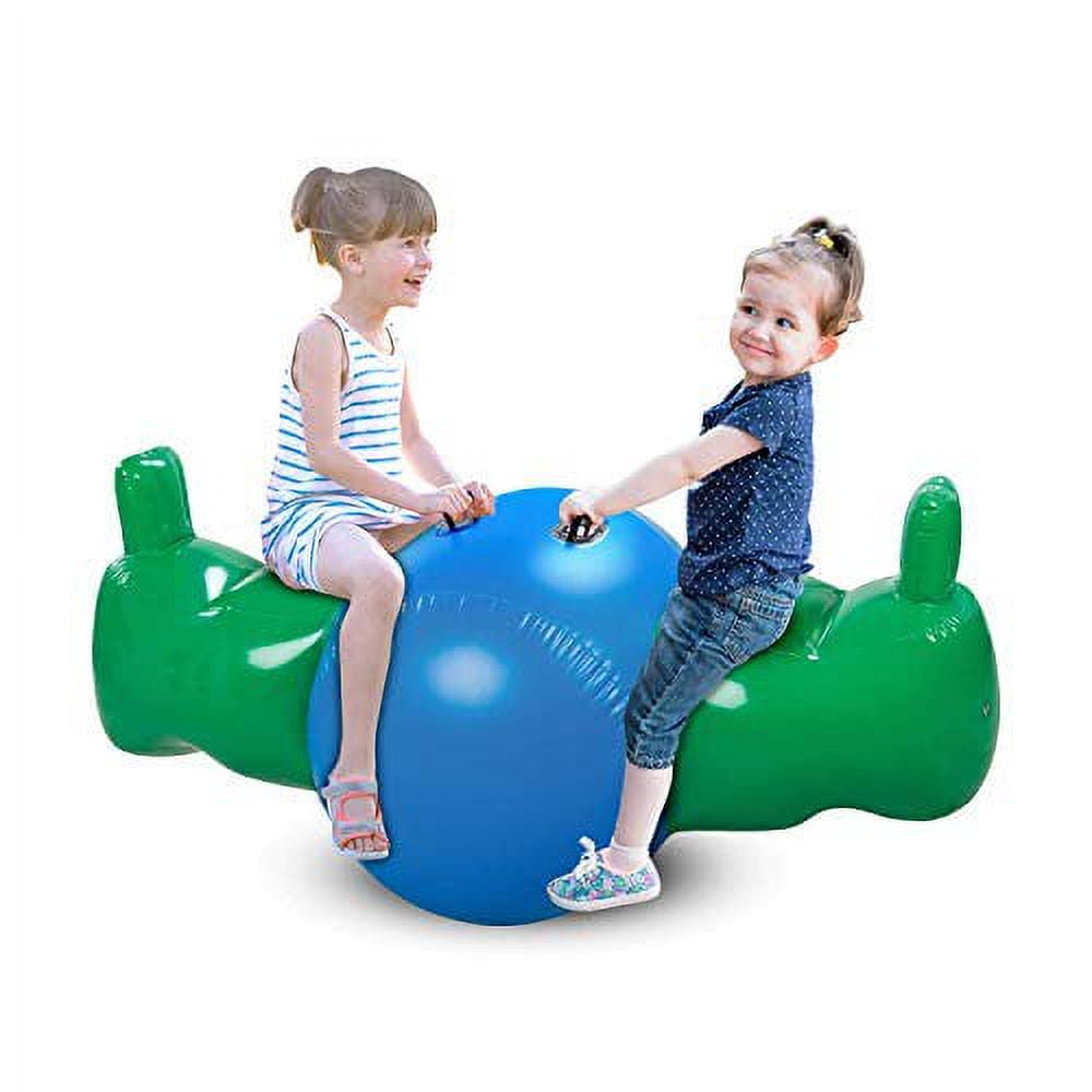 Bundaloo Inflatable Seesaw Rocker - Indoor & Outdoor Rocking Toy for ...