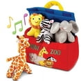Bundaloo Plush Mini Zoo Playset with Interactive Animals and Carrier ...