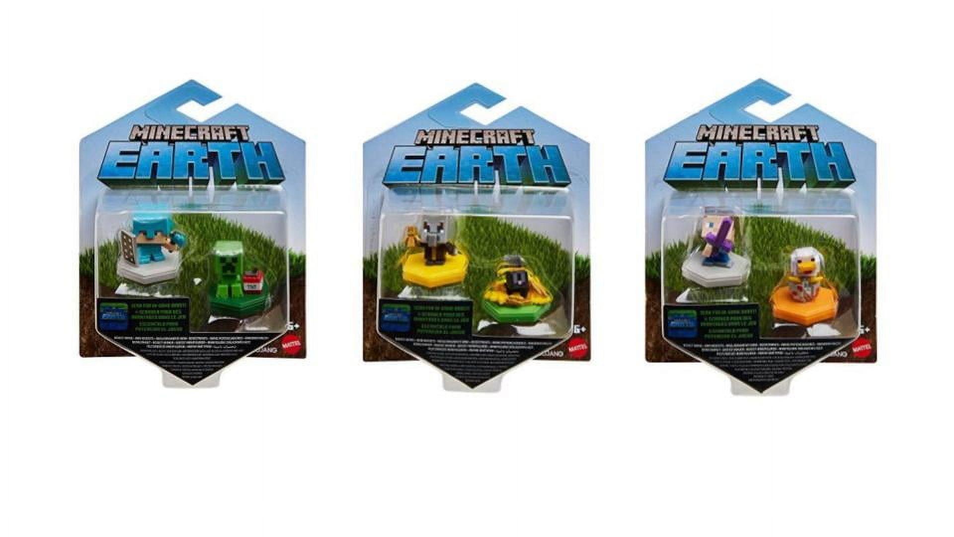 Bundle of 3 |Minecraft Collectible Earth Boost Mini-Figures 2-pack ...