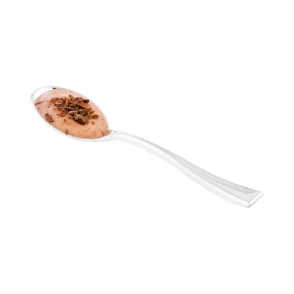 Bundle: 4 Ounce Square Appetizer Cups And 4 Inch Tasting Spoons, 100 ...