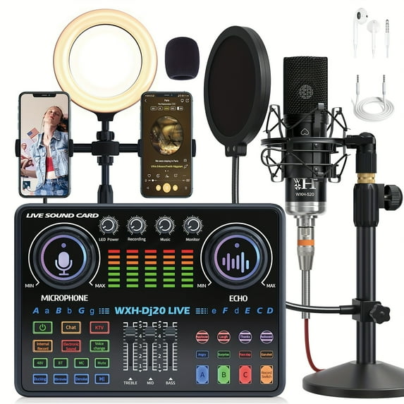 Bundle of Condenser Microphones for Podcasts, Featuring The V8S Audio ...