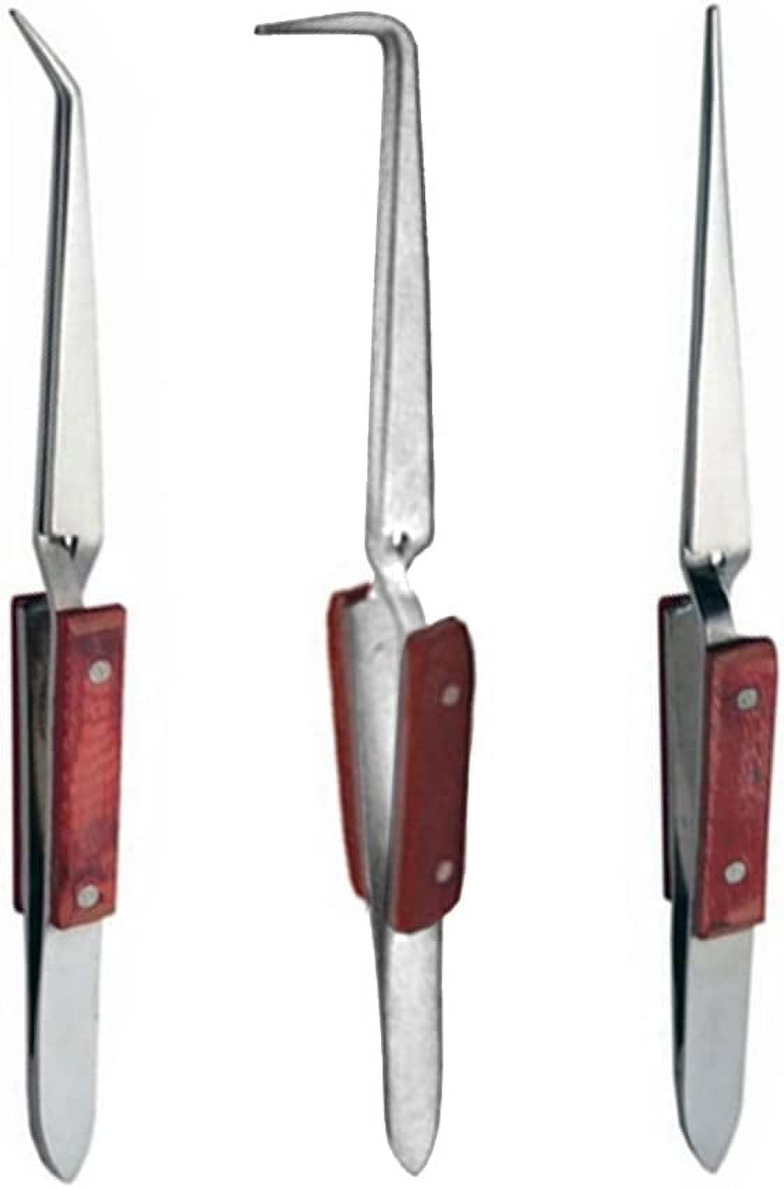 Bundle: Cross Lock Fiber Grip Soldering Tweezers Set - 6.5" Solder ...