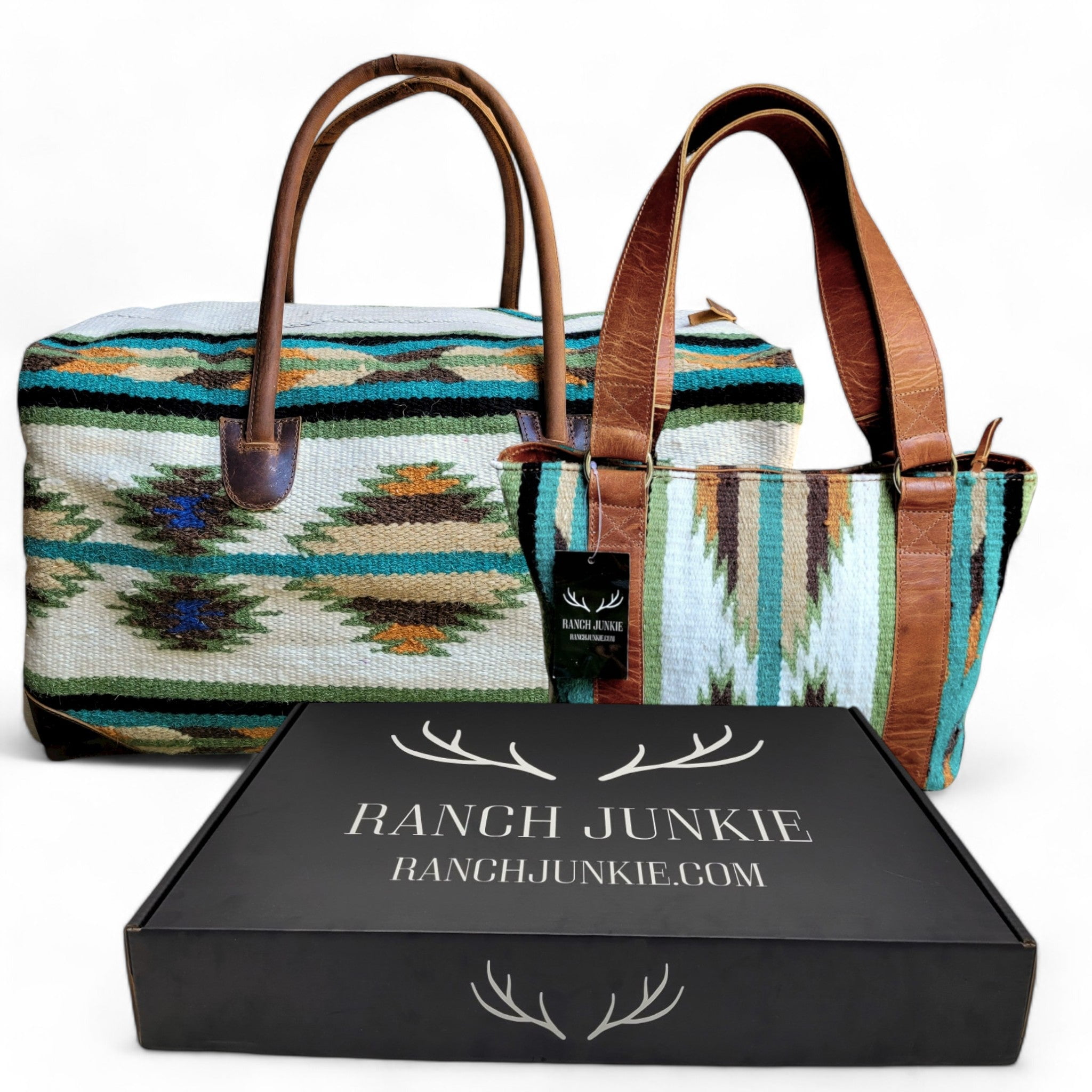 Bundle Deal Aspen Wool Southwestern Aztec Large Weekender Duffel Bag ...