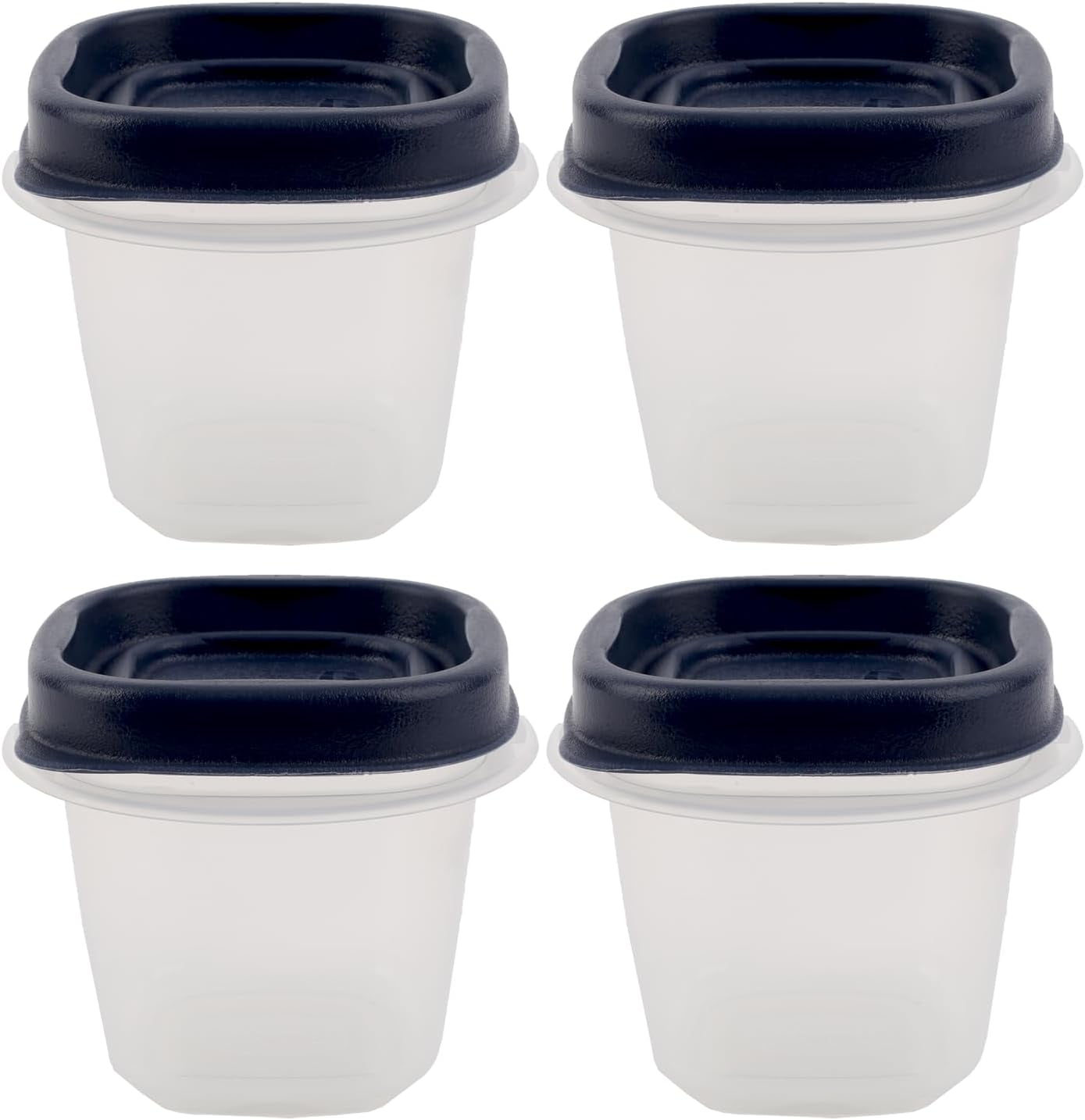 Bundle Food Storage Containers 9 Piece Set, Half Cup Plastic Containers ...