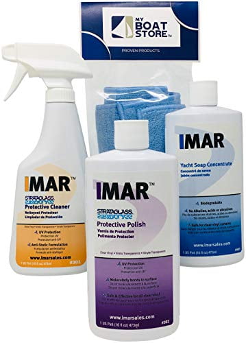 Bundle Includes 16 Ounce Bottles of Imar 301 Strataglass Cleaner, 302 ...