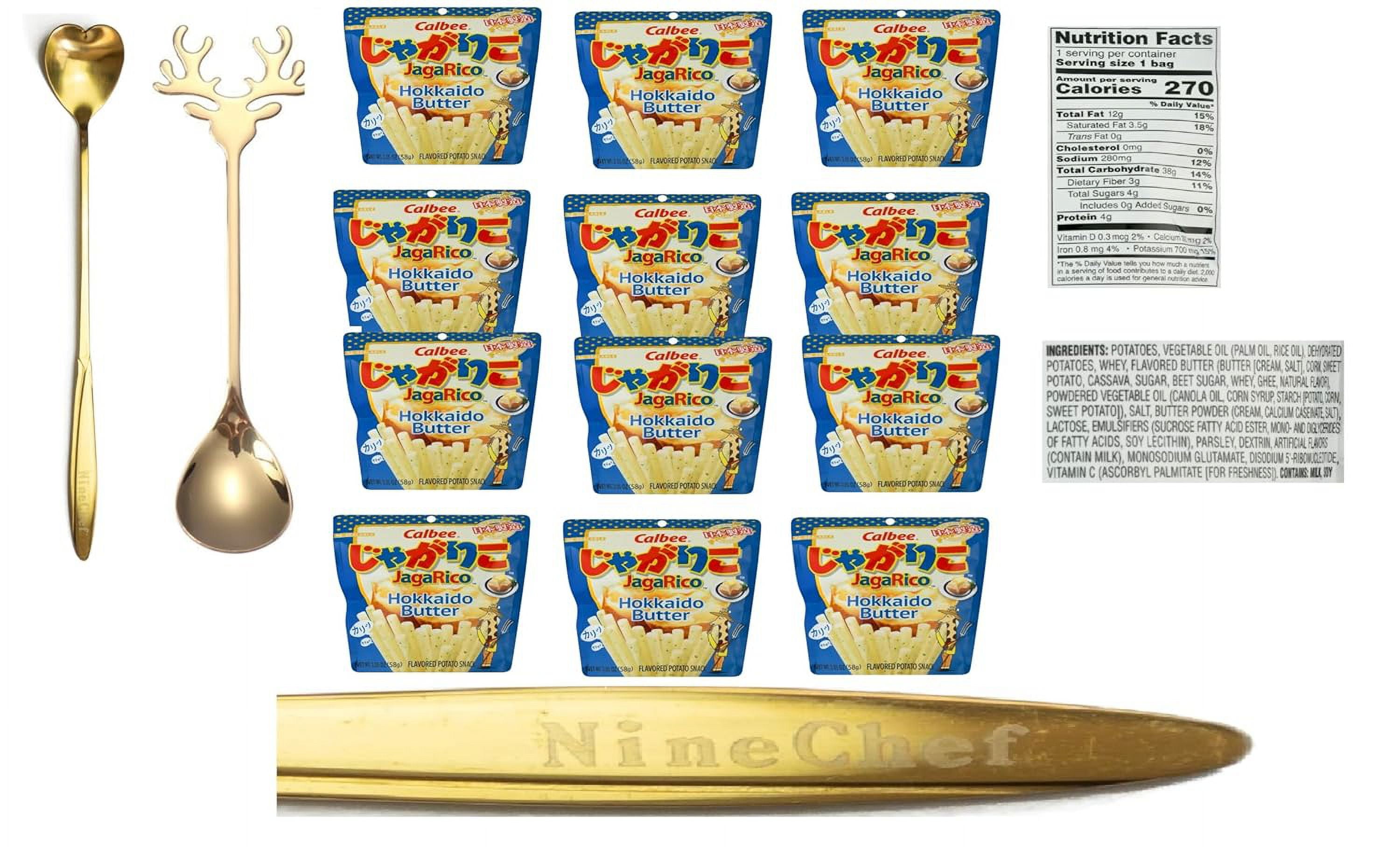 Bundle - Japanese Calbee JagaRico Potato Snack Low Fat Plus Two Coffee ...