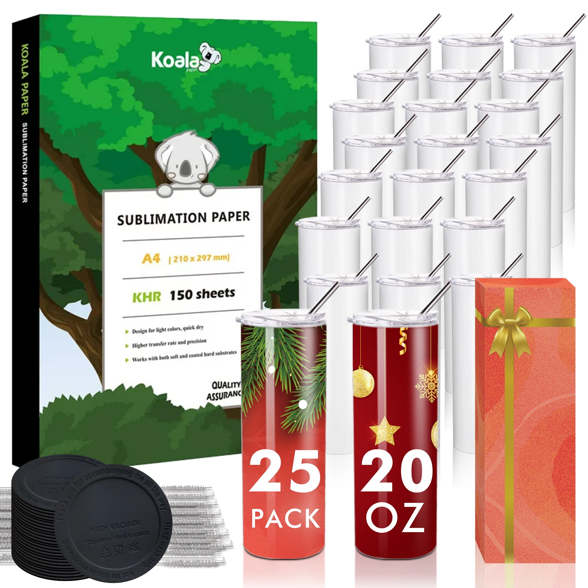 Bundle - Koala Sublimation Paper 150 Sheets A4 for Inkjet Printer ...