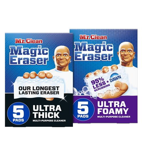 Bundle Of Mr. Clean Magic Eraser Ultra Thick Multi Purpose Cleaner, 5Ct ...