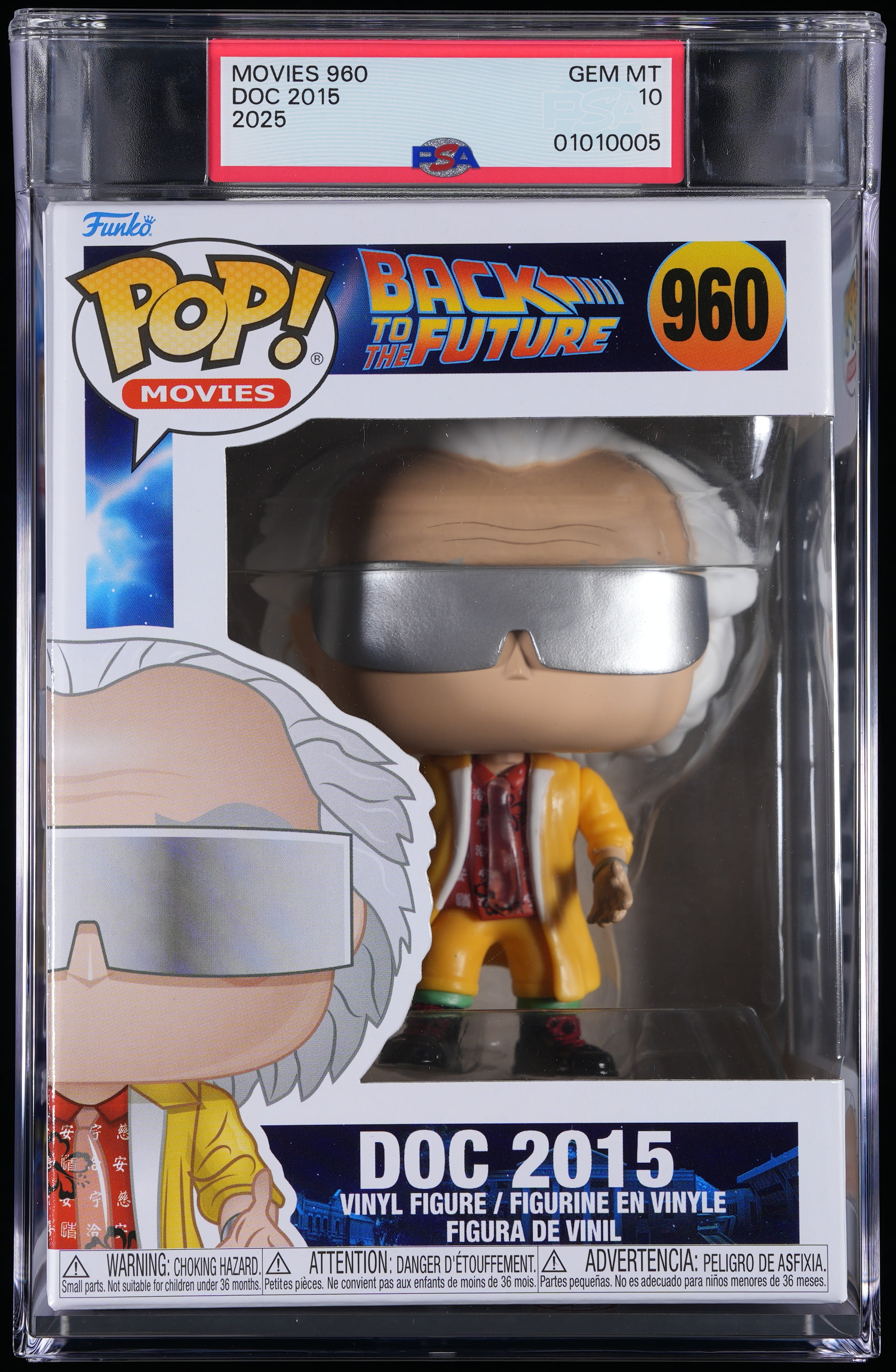 Bundle with PSA 10 GEM MINT Graded Doc 2015 #960 Back to the Future ...