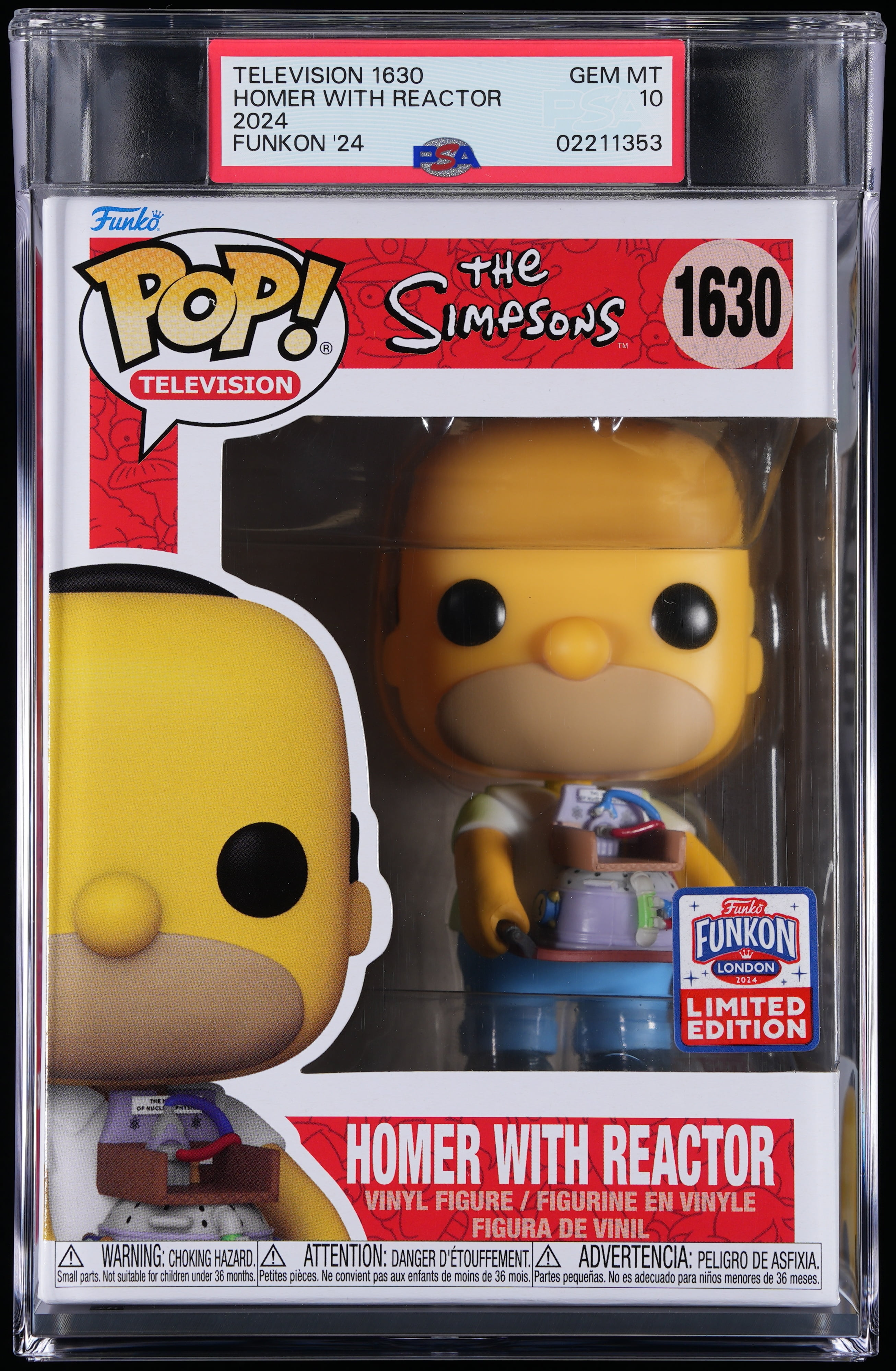 Bundle with PSA 10 GEM MINT Graded Homer with Reactor #1630 The ...