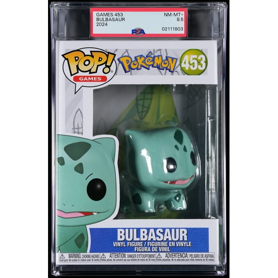 Bundle with PSA 8.5 NM-MT+ Graded Bulbasaur #453 Pokemon Collectible ...