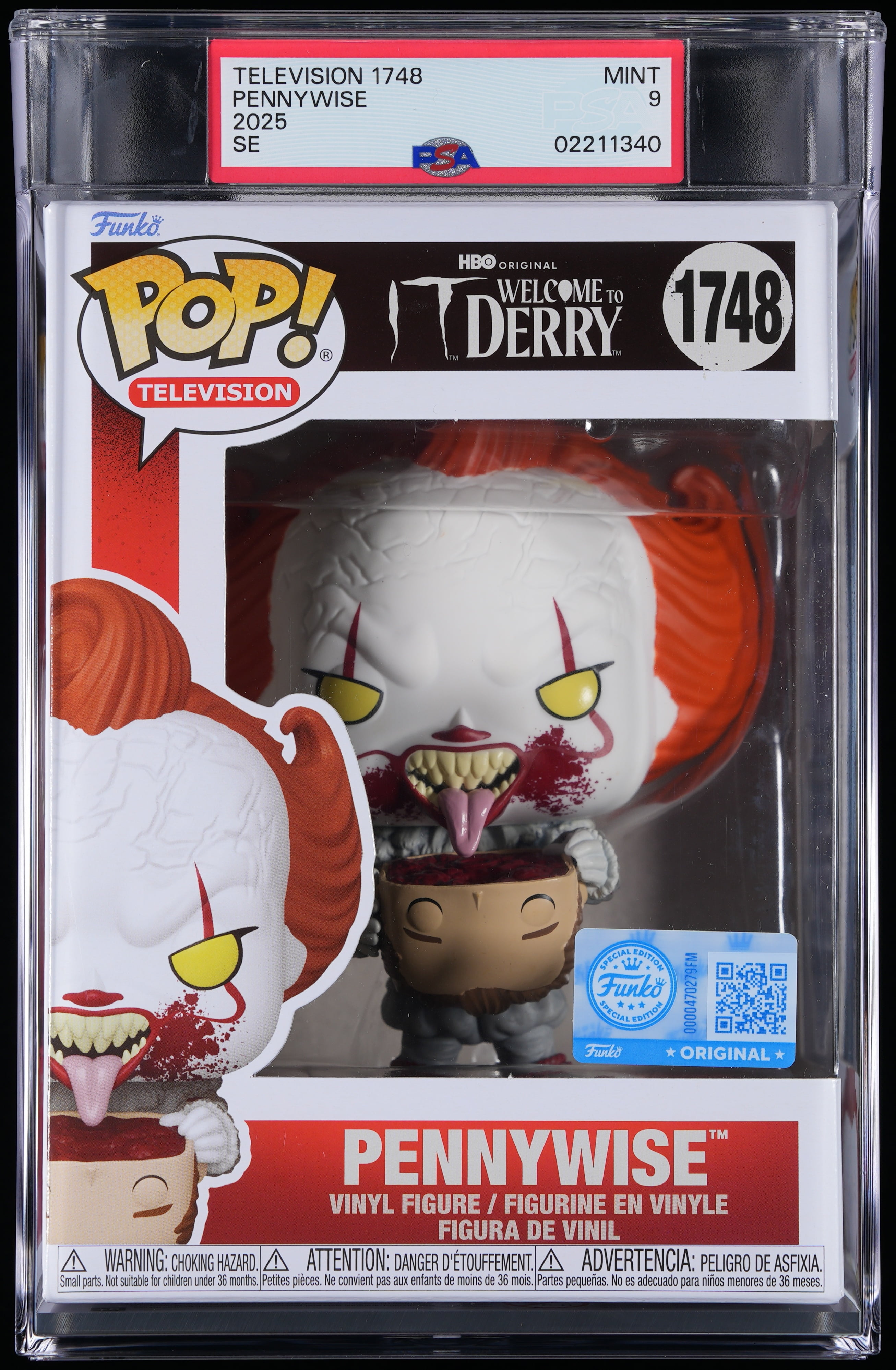 Bundle with PSA 9 MINT Graded Pennywise #1748 IT Welcome to Derry ...