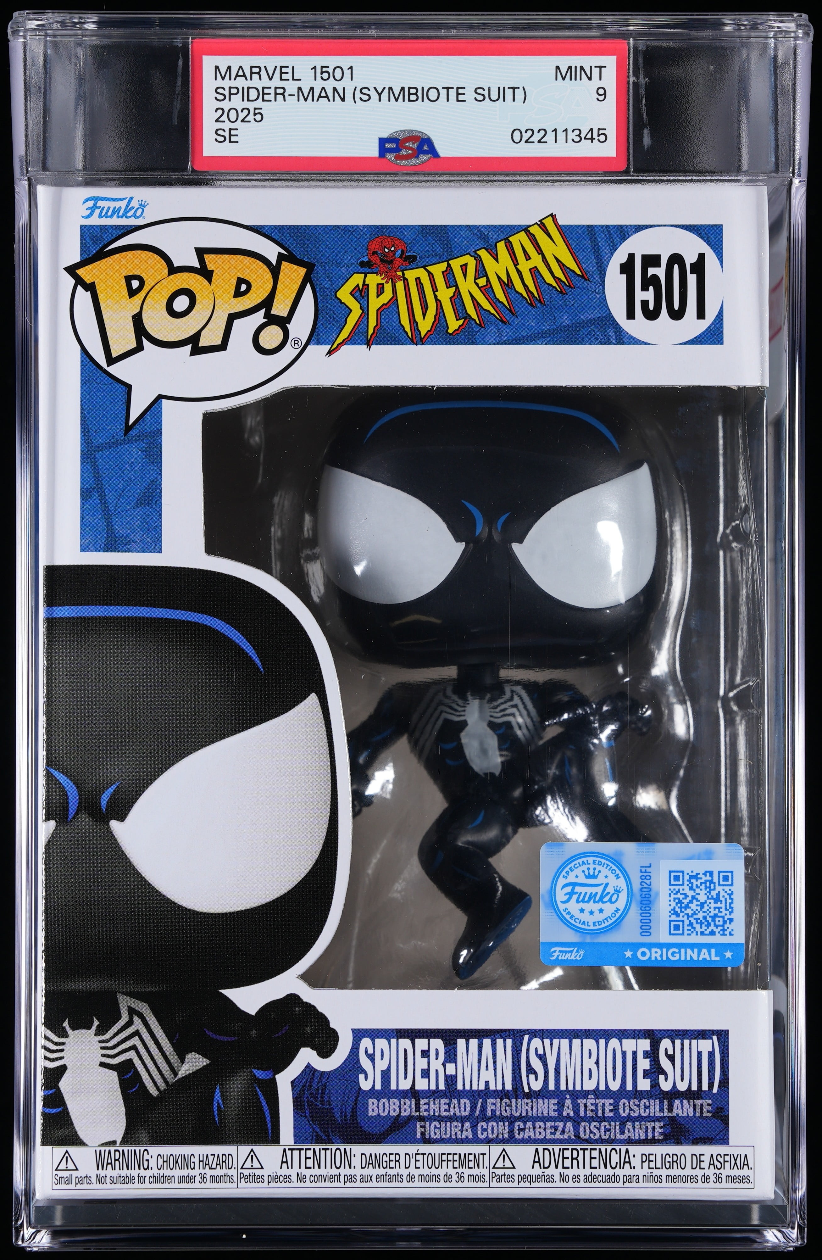 Bundle with PSA 9 MINT Graded Spider-Man (Symbiote Suit) #1501 Marvel ...