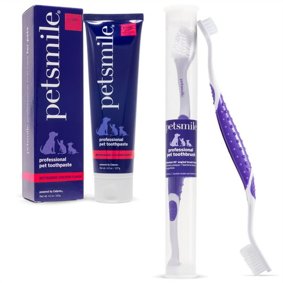 Bundle: Petsmile Professional Toothbrush + Rotisserie Chicken Flavor ...
